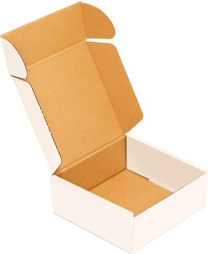 Corrugated Mailer, Pack of 50, Small Shipping Box, White Box (5X5X2 ...