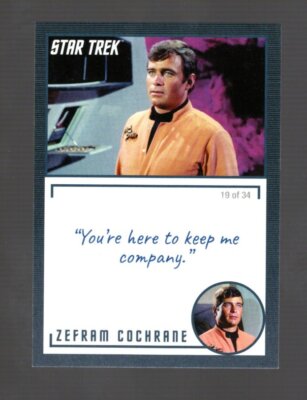 2020 STAR TREK TOS ARCHIVE & INSCRIPTION ZEFRAM COCHRANE #46 VARIATION ...