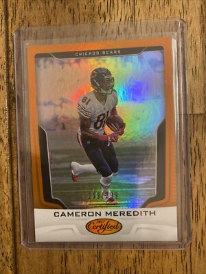 Cameron Meredith 2017 Panini Certified Orange #6 159/299 Chicago Bears ...