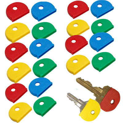 Key Caps 20-Piece House Keys Color Identifier Assorted Lucky Line 16504 ...