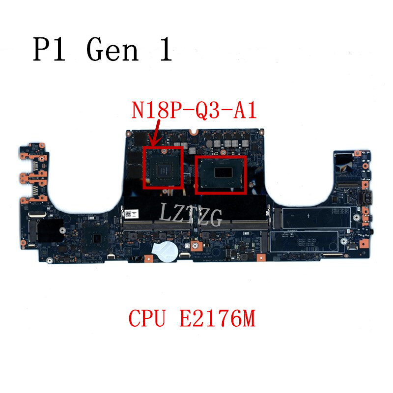 For Lenovo ThinkPad P1 Gen 1 Motherboard N18P-Q3 CPU E2176M FRU 01YU933 01YU934 | eBay