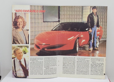 tv guide poster Knight Rider 1980's original 27 cm x 20,7 cm argentina ...