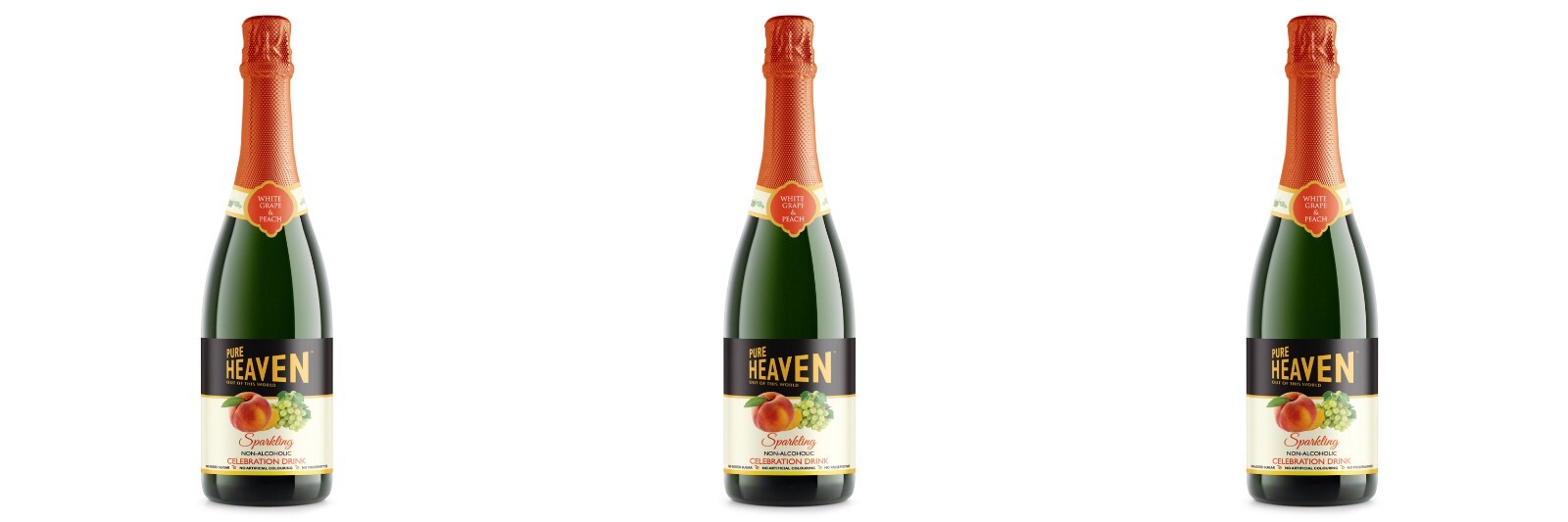 Pure Heaven Non-Alcoholic Concentrate Peach & White Grape Sparkling ...