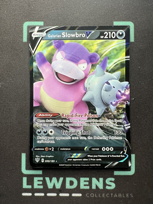 Galarian Slowbro V - 099/189 - Ultra Rare - Darkness Ablaze - Pokemon ...