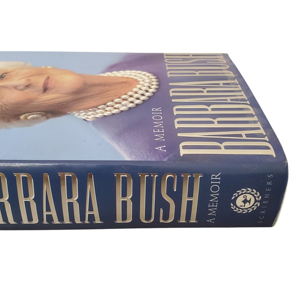 SIGNED A Memoir by Barbara Bush 1994 1ST/1ST HC/DJ Bookshelf Stored For ...
