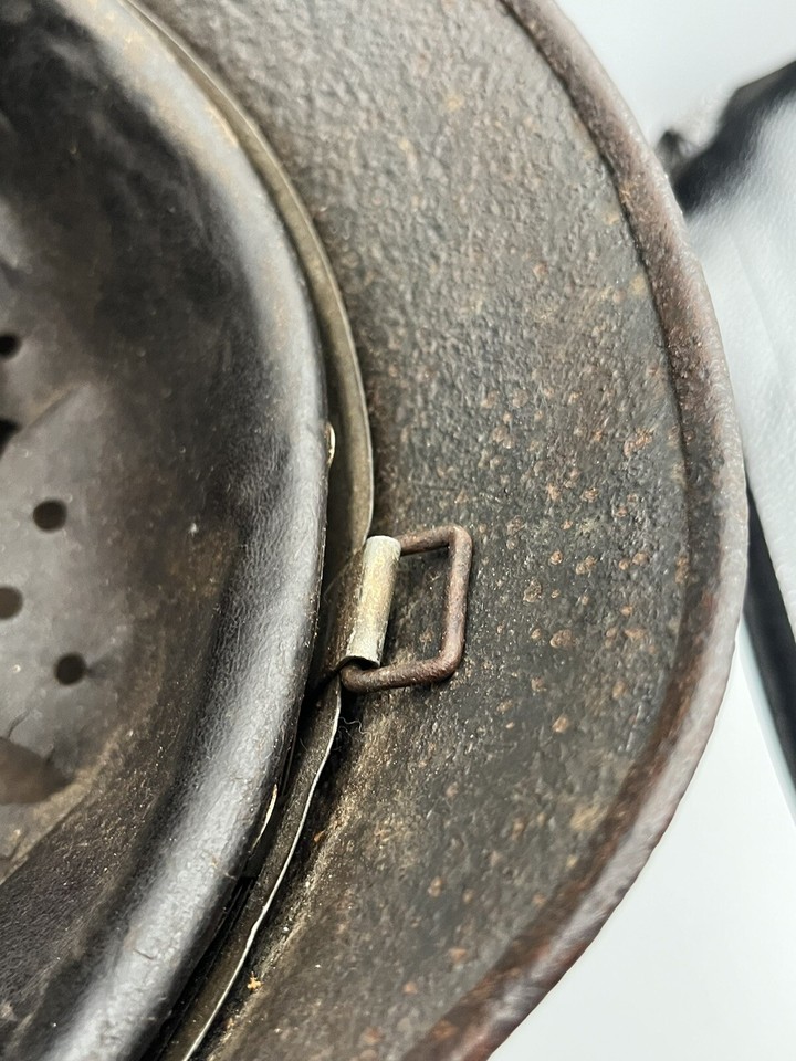 Original ww2 german helmet green yellow italian camo M35 size 64 “one ...