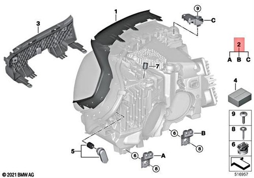 Genuine BMW X3 M X4 F97 F98 G01 G02 G08 Repair kit headlight ...