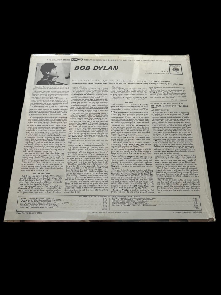 SEALED, Bob Dylan – Bob Dylan CS 8579, Reissue, Stereo, US, 1967-1970 ...