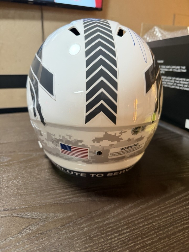 Josh Allen Full Size Speed Rep Helmet with Autographed Beckett ...