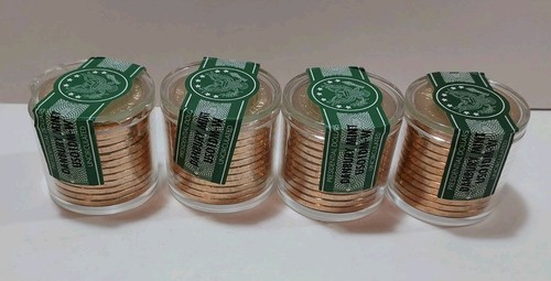 US Presidential Golden Dollar Danbury Mint Uncirculated Lot Set 4 Rolls ...