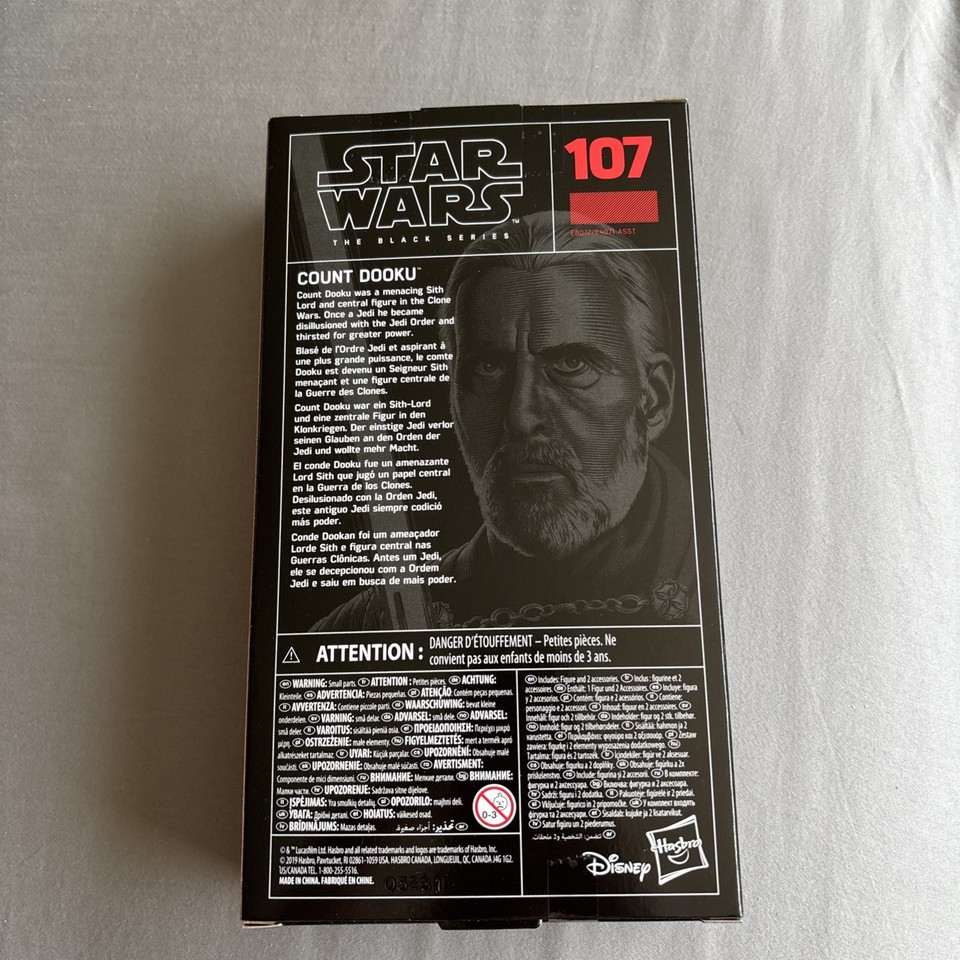 Hasbro Star Wars The Black Series Count Dooku Toy Action Figure - E8072 ...