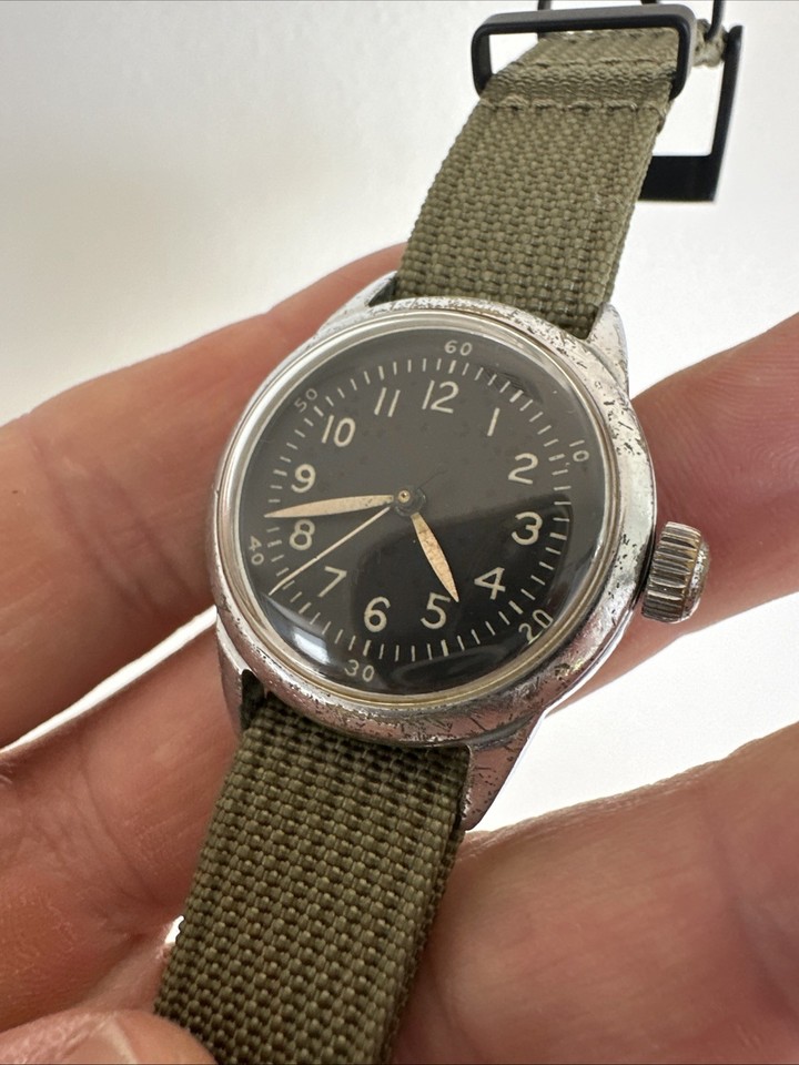 1942 WALTHAM Type A-11 Watch from World War II Combat Flyer. Serviced ...