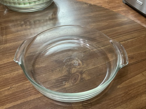 Pyrex vintage glass baking dish 221 21cm - 9inch round with handles | eBay