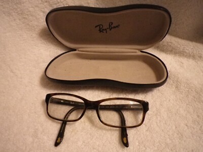 Ray Ban Eyeglasses frames RB 5187 2445 brown 52-16-140 with clamshell ...