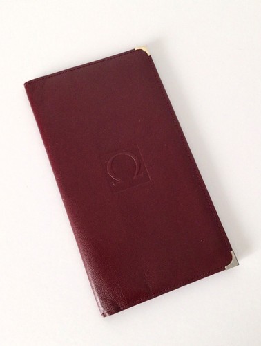 Vintage Omega Leather Document Card Folder Wallet | eBay