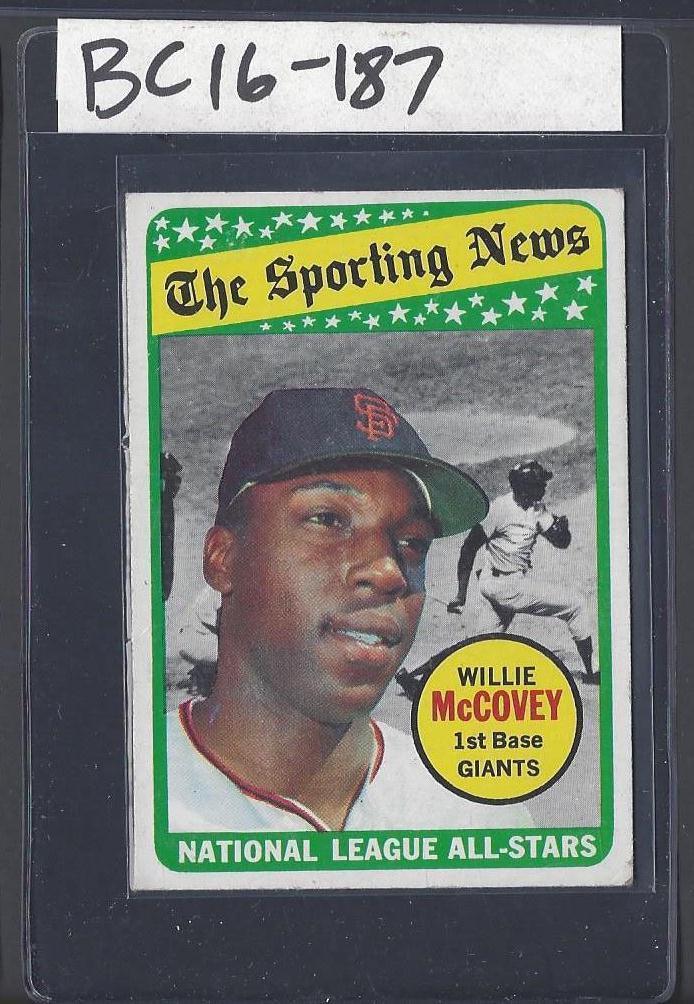 1969 Topps All-Star #416 Willie McCovey Giants HOF BC16-187 | eBay