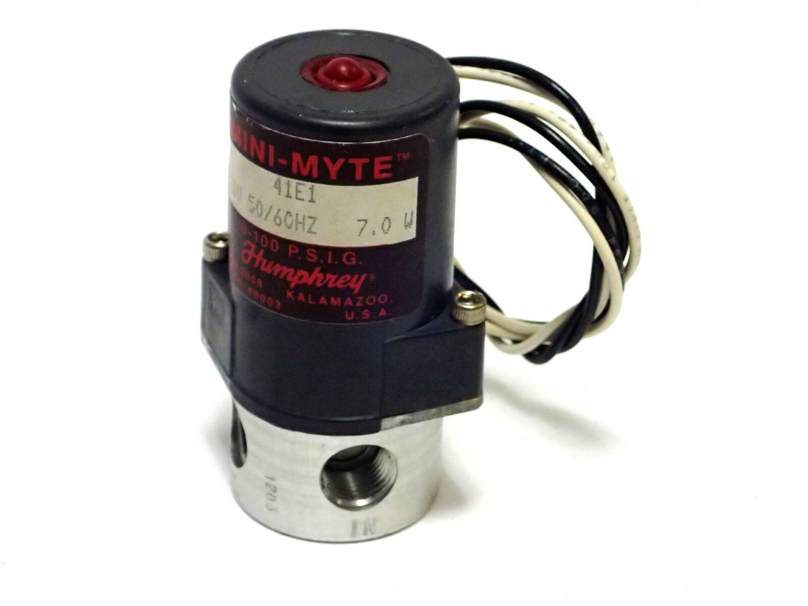 HUMPHREY 41E1 MINI-MYTE VALVE 120V 7W 0-100P.S.I.G. 3-WAY TESTED! | eBay