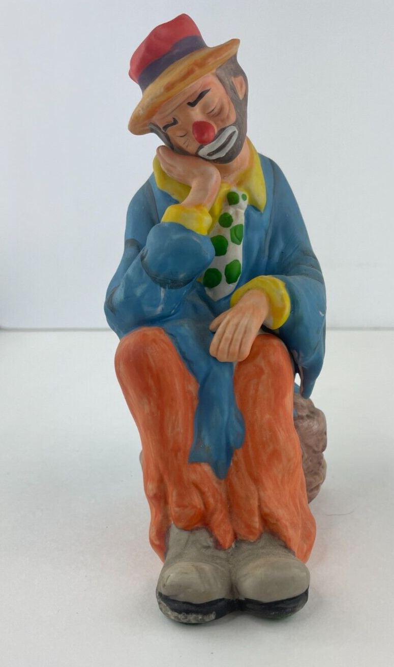 Flambro EMMETT KELLY JR Collection Porcelain Clown Sleeping Head ...