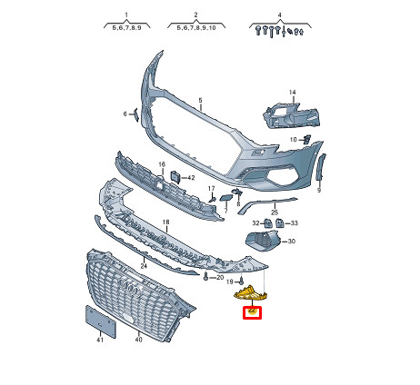 NEW AUDI A3 SPORTBACK 8YA FRONT LEFT AIR GUIDE 8Y0807605 ORIGINAL 8Y0 ...