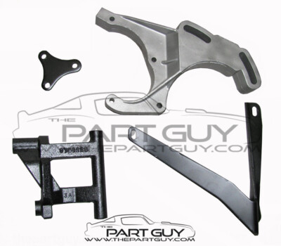 66-68 PONTIAC A/C COMPRESSOR MOUNT BRACKET SET AC Air Conditioning 67 ...