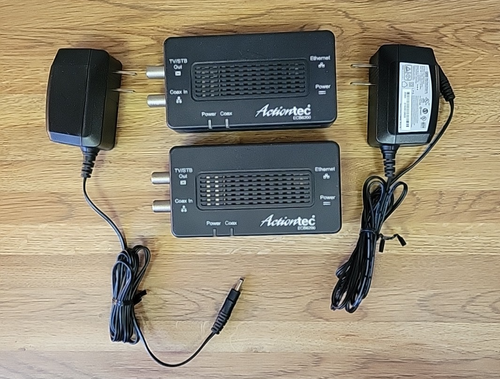 Lot of 2 - Actiontec ECB6200 Bonded MoCA 2.0 Ethernet Coax Network ...