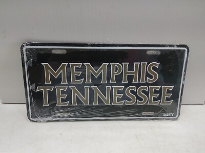 MEMPHIS TENNESSEE WRAPPED METAL LICENSE PLATE | eBay