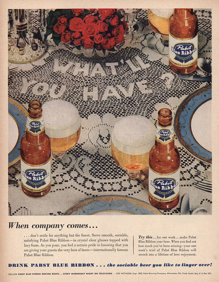 Vintage Pabst Blue Ribbon Collectibles