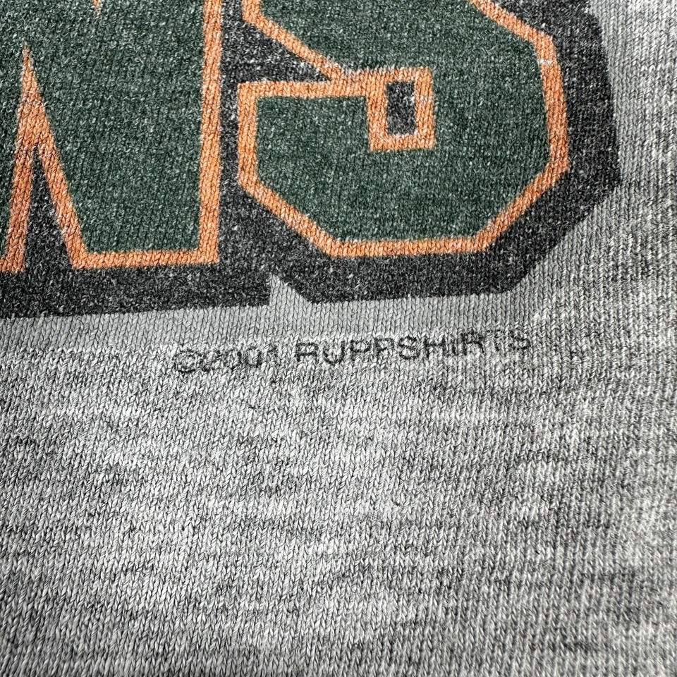 VINTAGE 2001 Miami Hurricanes National Championship Shirt Men's M Gray ...