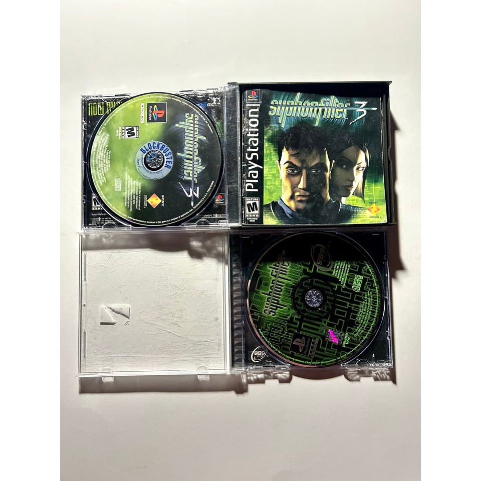 PlayStation 1 PS1 Syphon Filter bundle Video Game lot🔥Works Great ...