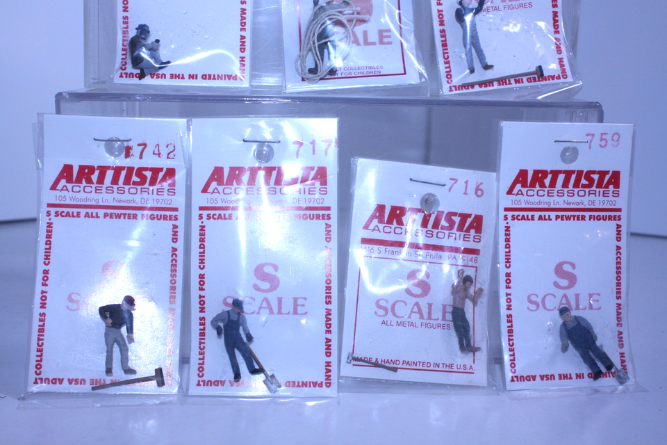 7 S Scale Arttista figures - working people with tools. | eBay