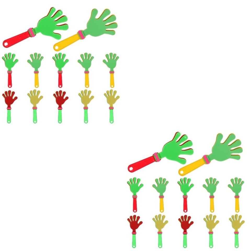 2 Count Plastic Hand Clapper Party Clappers Cheering Supplies Snap ...