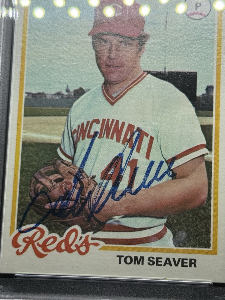 Tom Seaver Signed 1978 Topps Baseball Card #450 New York Mets HOF PSA ...