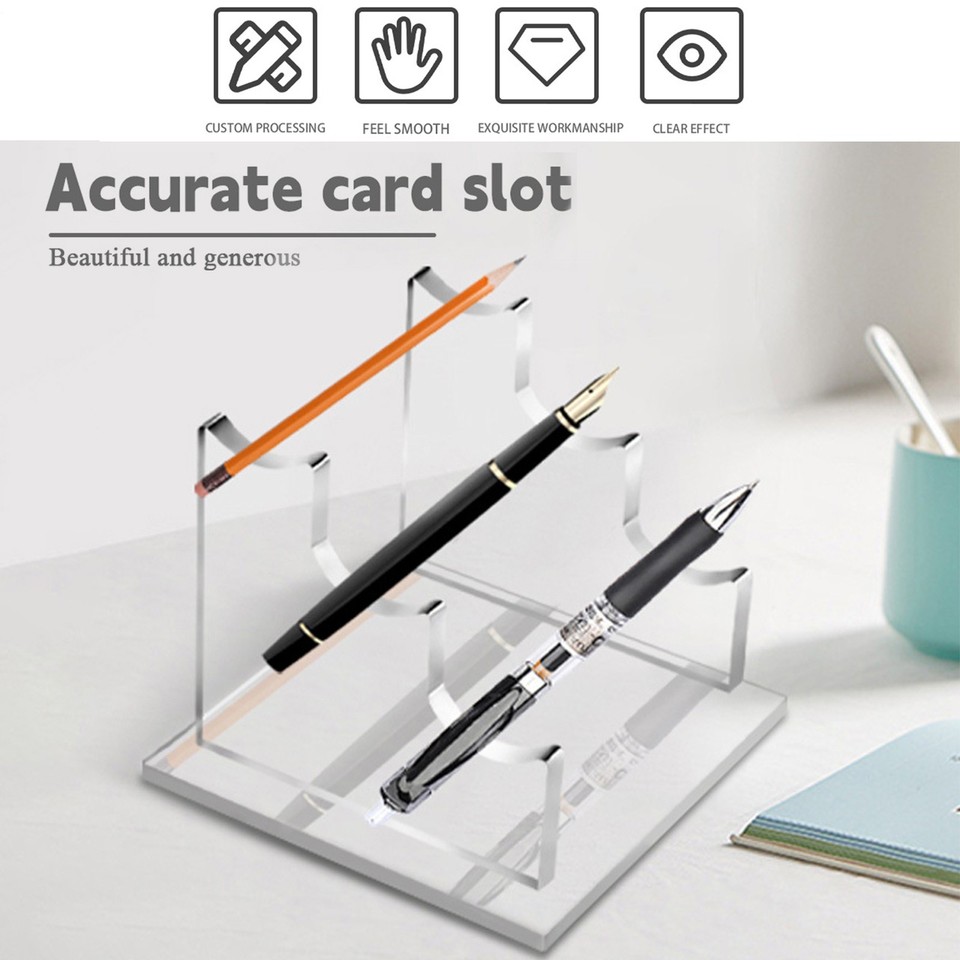 Acrylic Pen Holder Display Stand, Shop Fountain Pen Pencil Makeup Brush ...