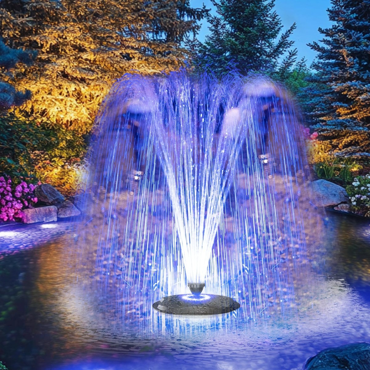 Large Pond Fountains With Lights Constellation Lake Fountain