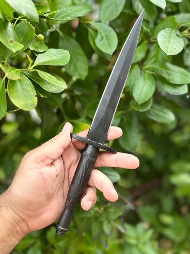 Sykes Fairbairn V-42 Dagger US Special Forces WWII Dagger Knife Leather ...