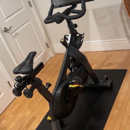 Used SoulCycle at Home Bike | 5lb weights + mat included | eBay