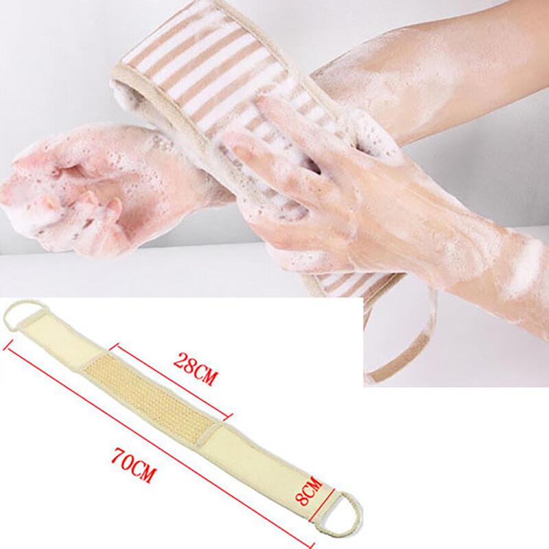 Exfoliating Loofah Back Strap Bath Shower Body Sponge Body Scrubber ...