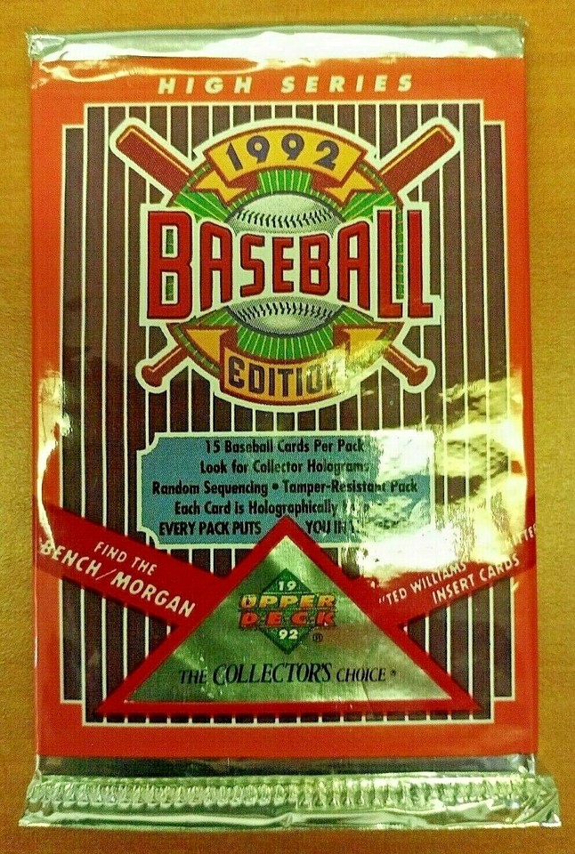 Unopened Baseball Card Packs-Topps/Fleer/Donruss/Score/Upper Deck ...