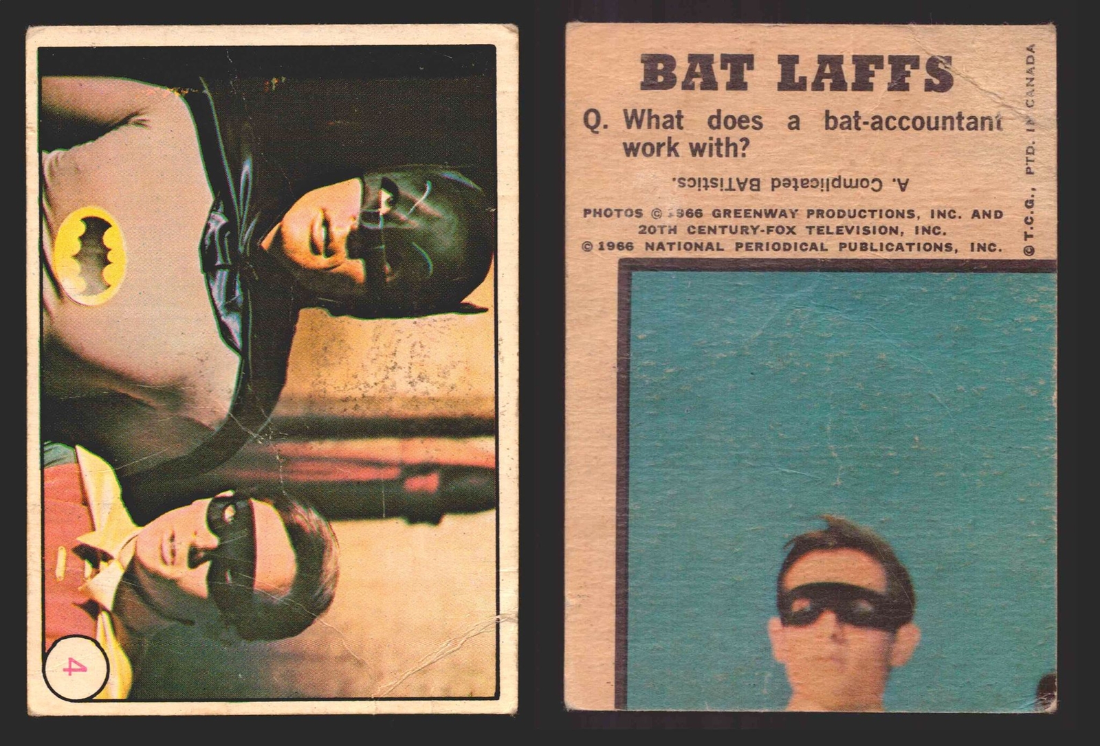 Batman Bat Laffs Vintage Trading Card You Pick Singles #1-#55 Topps ...