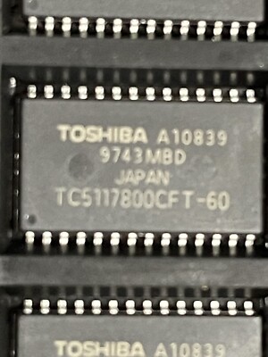 TC5117800CFT-60 IC 2MX8 FAST PAGE DRAM 60NS 28 PIN PDSO TOSHIBA (LOT OF ...