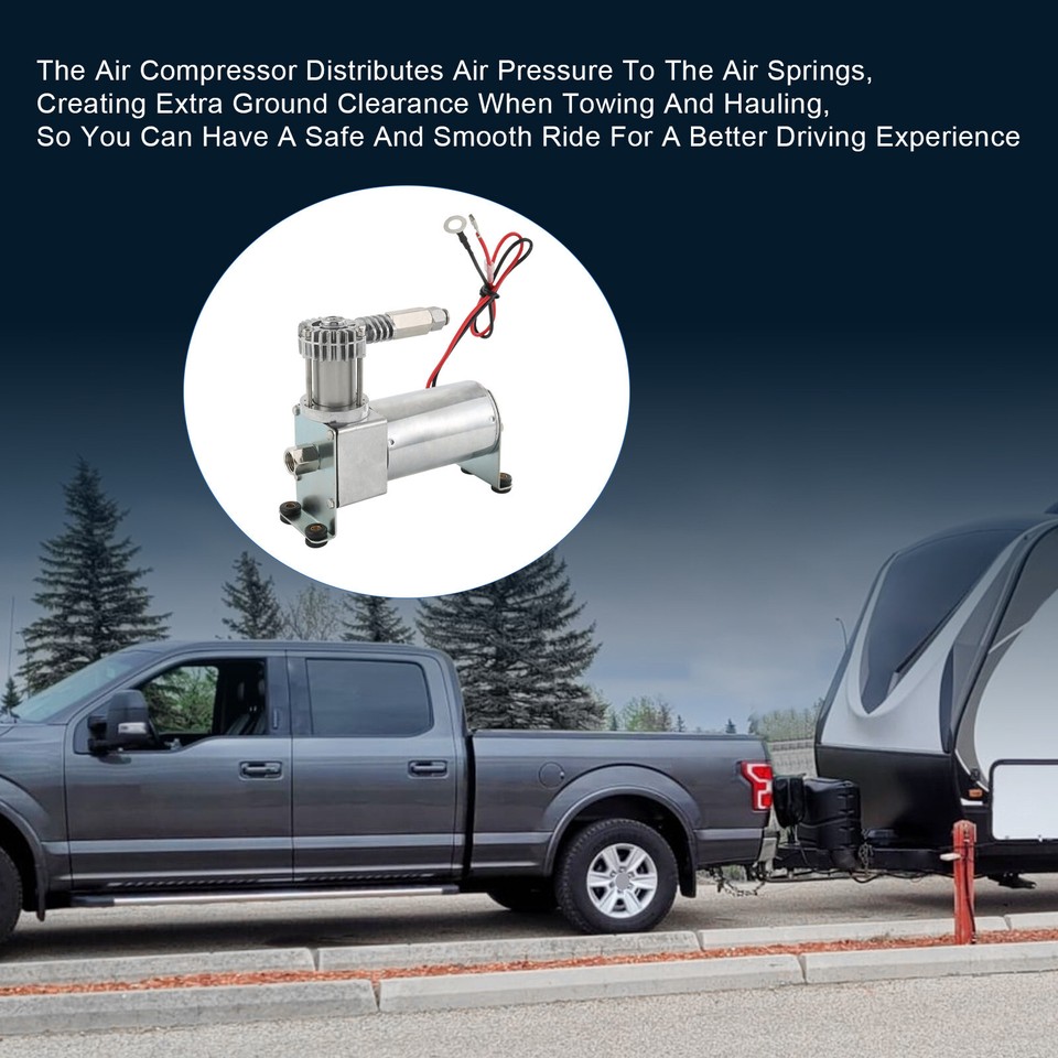 Air Suspension Compressor Air Lift 25804 Bag Control Kit Guage Switch ...