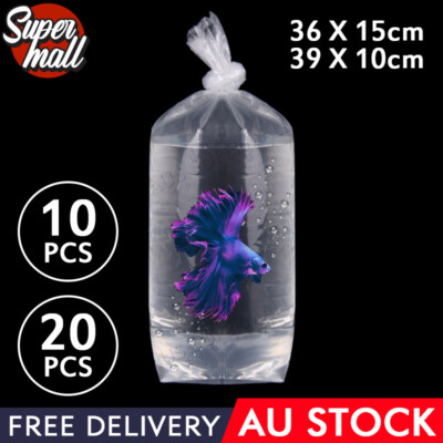 10 20PCS Aquarium Fish Breathing Bags Breather Bags Transport Long Life ...