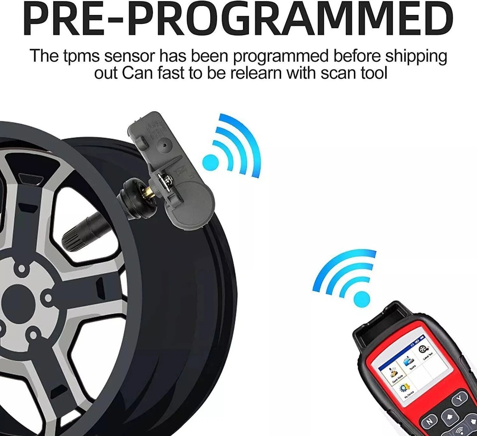 4x For Ford For Motorcraft Tire Pressure Sensor TPMS DE8T-1A180-AA ...