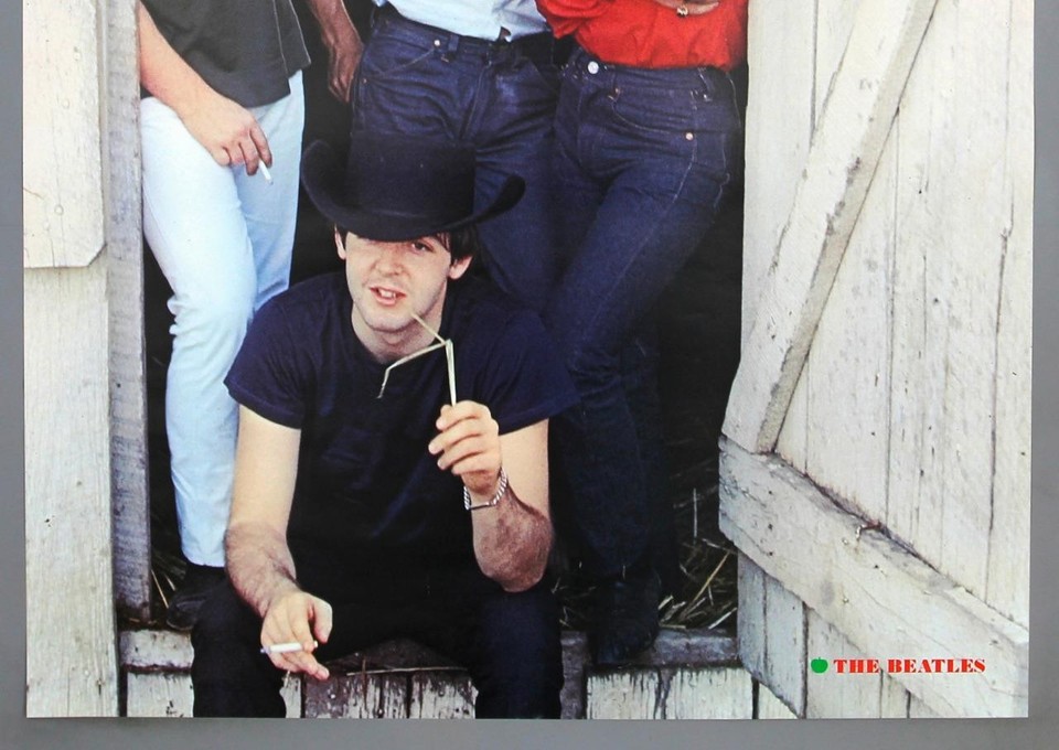 THE BEATLES – rare vintage original early 1970s Apple Records promo ...