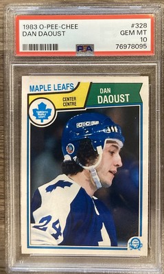 Dan Daoust 1983 OPC #328 Rookie Card PSA 10 Pop 33 Toronto Maple Leafs ...