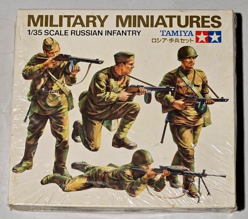 Tamiya Military Miniatures Model Kit 1/35 Scale Russian Infantry 3513 ...