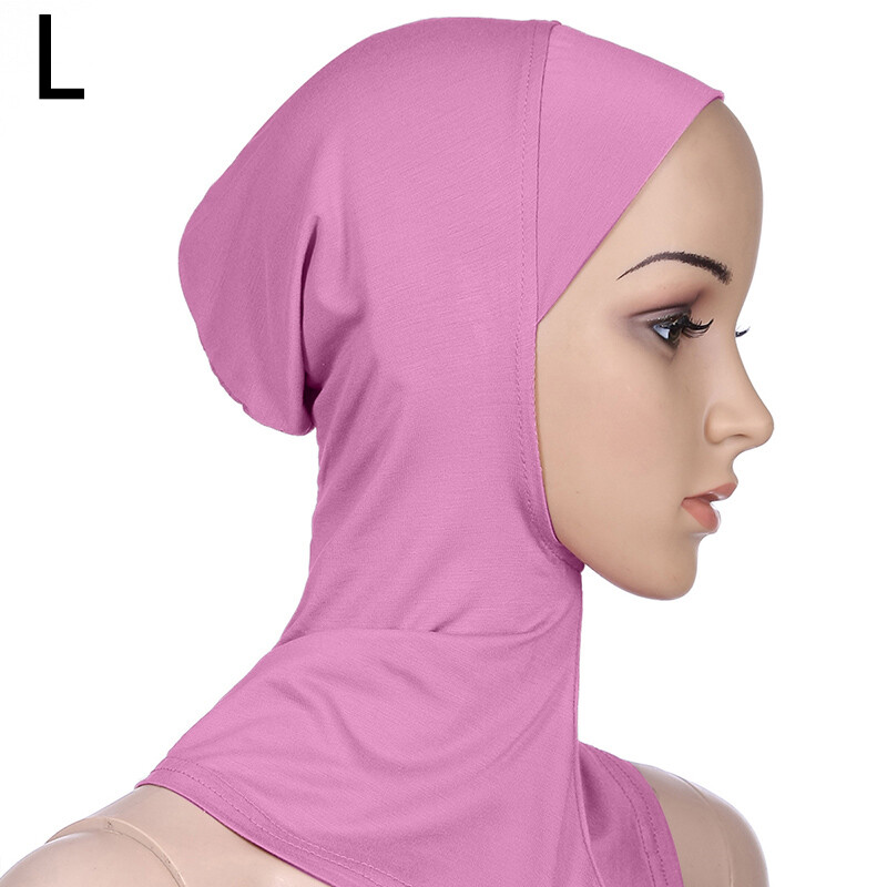 Women Islamic Hat Neck Cover Muslim Bonnet Underscarf Cap Ninja Hijab ...