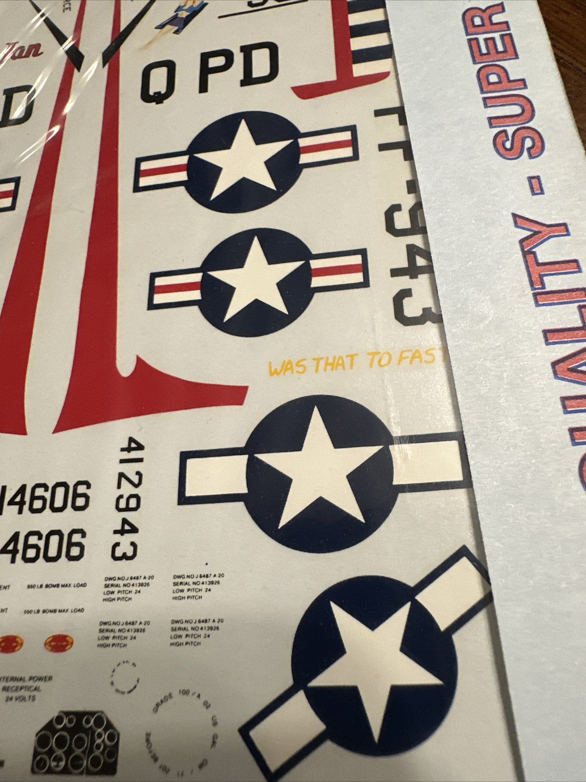Superscale Decals 48171 1/48 Scale P-51D Mustang Jan, Tornado, Was That ...