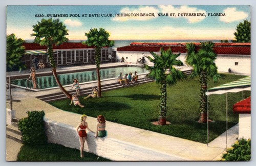 Swimming Pool Bath Club Redington Beach St. Petersburgh Florida Linen ...