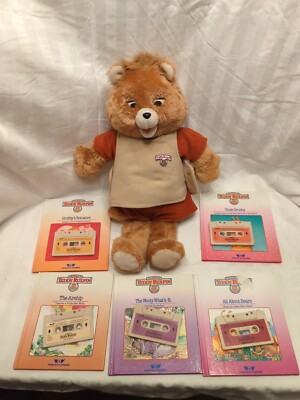 Vintage Teddy Ruxpin Teddy Bear with five books and tapes | eBay